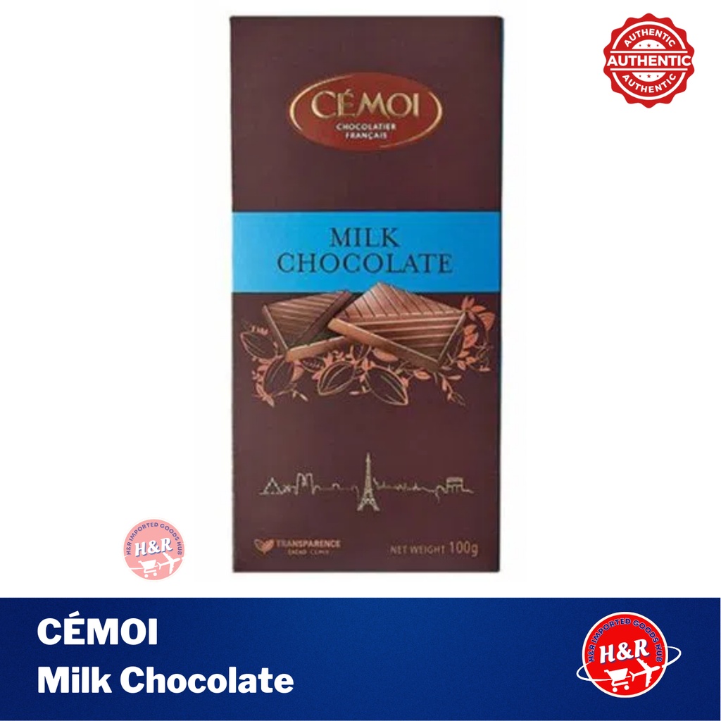 CÉMOI Milk Chocolate Bar 100G Product of France | Shopee Philippines