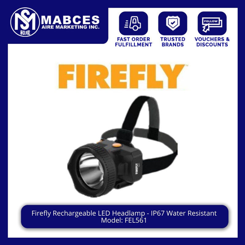 Firefly Rechargeable LED Headlamp - IP67 Water Resistant FEL561 ...