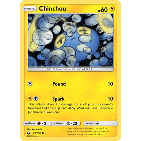 Chinchou & Lanturn Pokemon Cards TCG (2nd Gen Pokemon) | Shopee Philippines