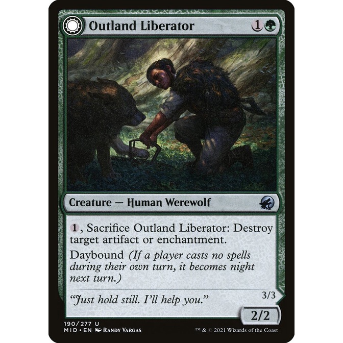 Outland Liberator / Frenzied Trapbreaker [MID] - MTG Magic: The ...