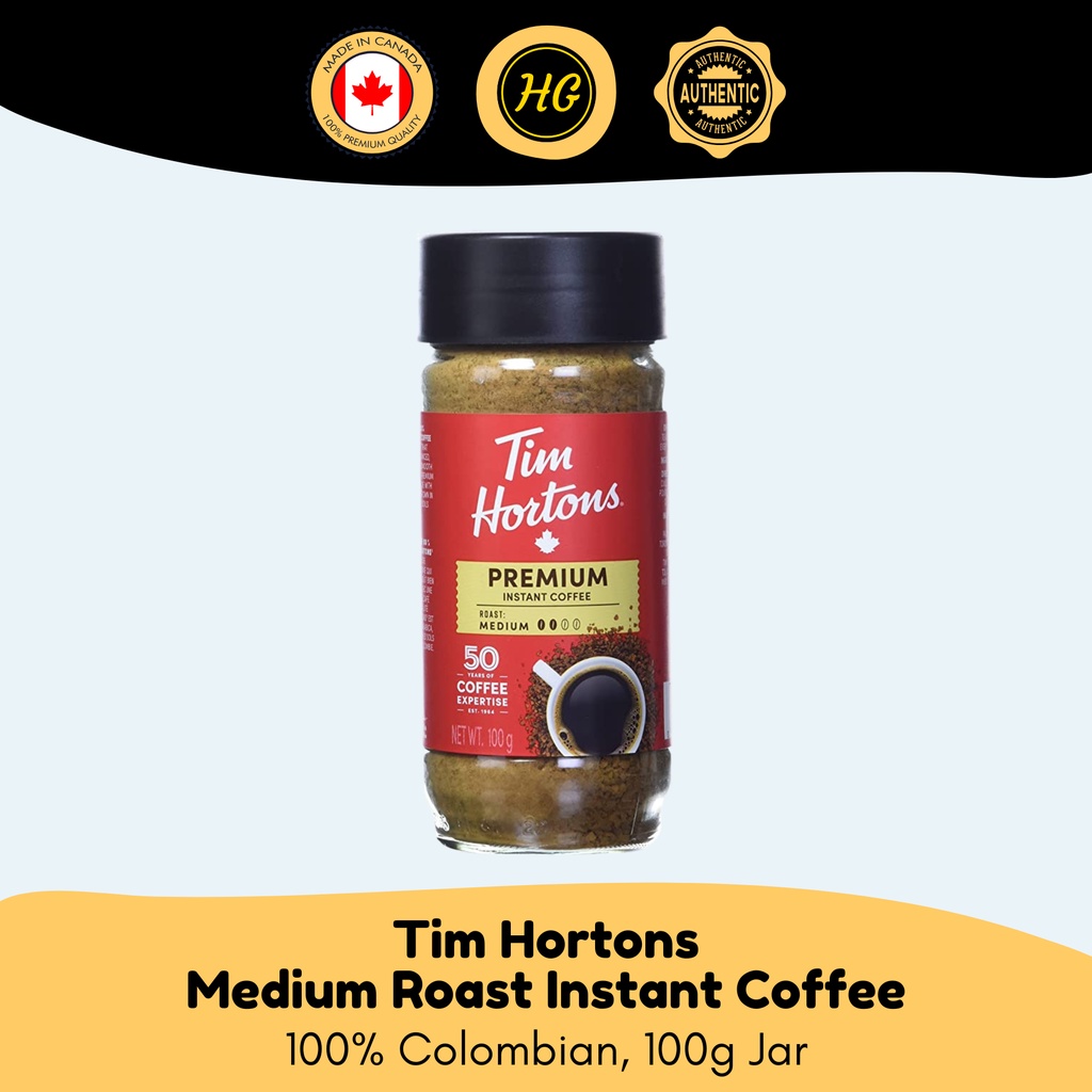 Tim Hortons Premium Instant Coffee Medium Roast 100g (Imported from ...