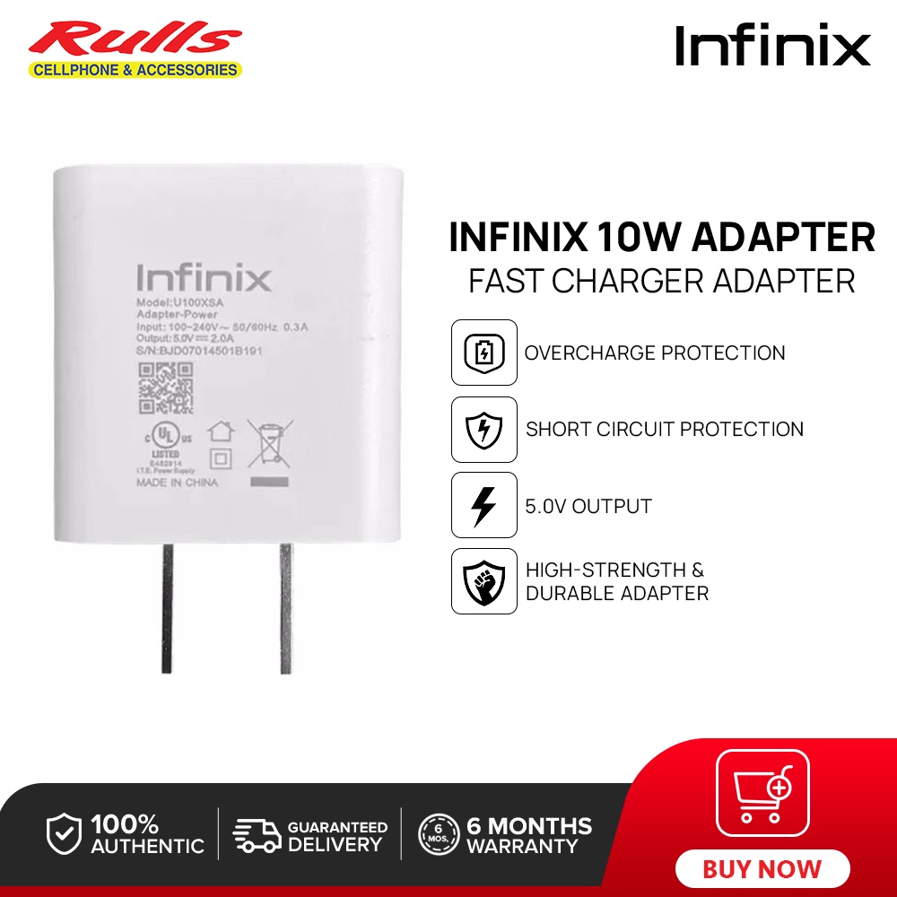 Infinix Fast Charger 10W Adapter | Shopee Philippines