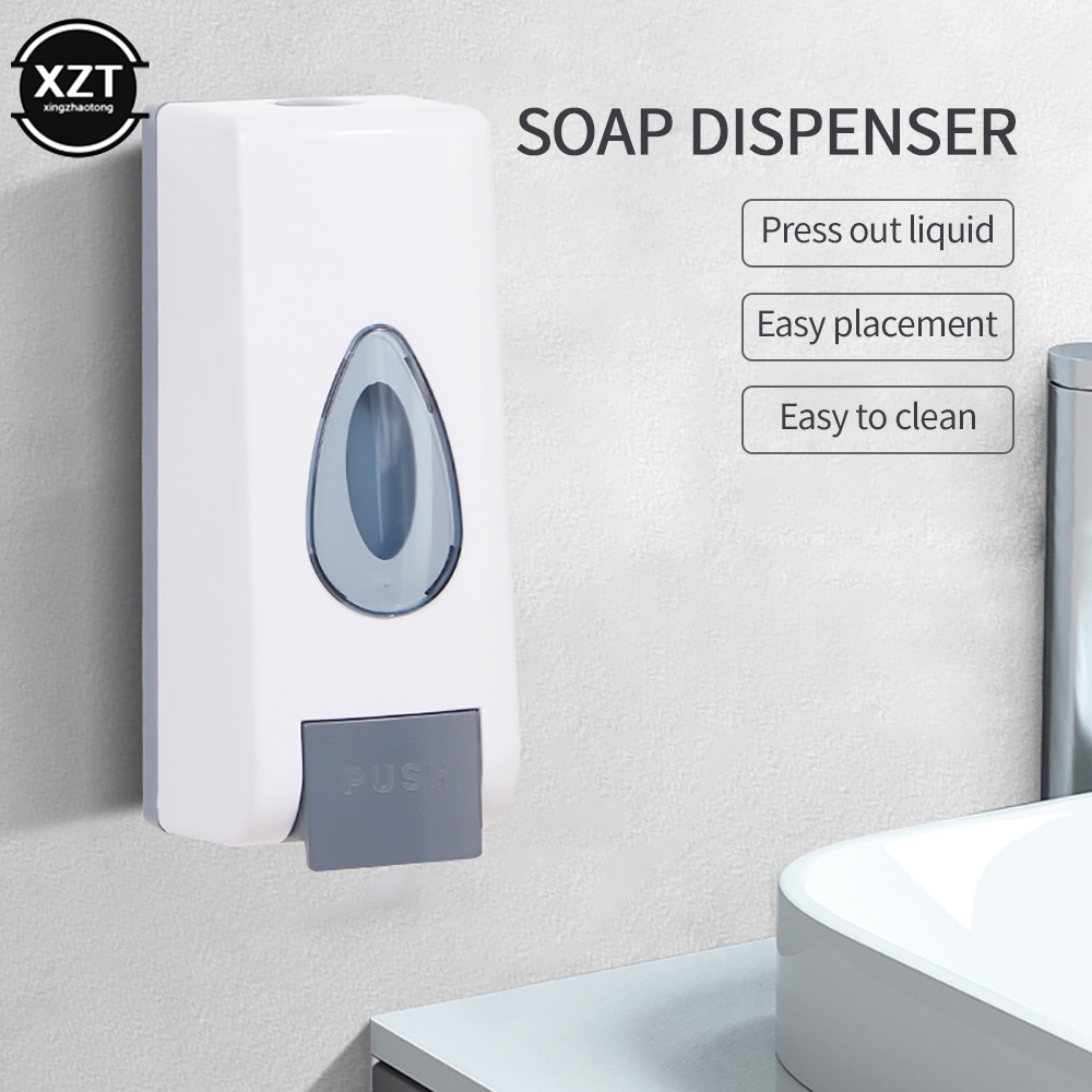 Home Wall Mounted Soap Dispenser With Bottle Liquid Shampoo Shower ...