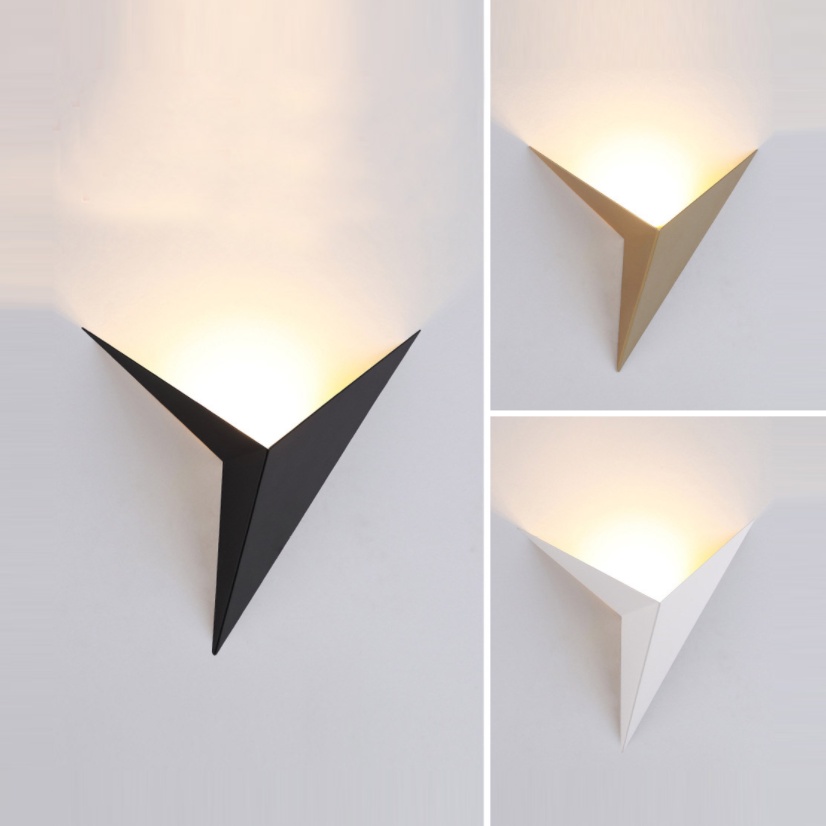 LED Triangular Wall Lamp Modern Minimalist Living Room Background Wall ... LED Triangular Wall Lamp Modern Minimalist Living Room Background Wall ...