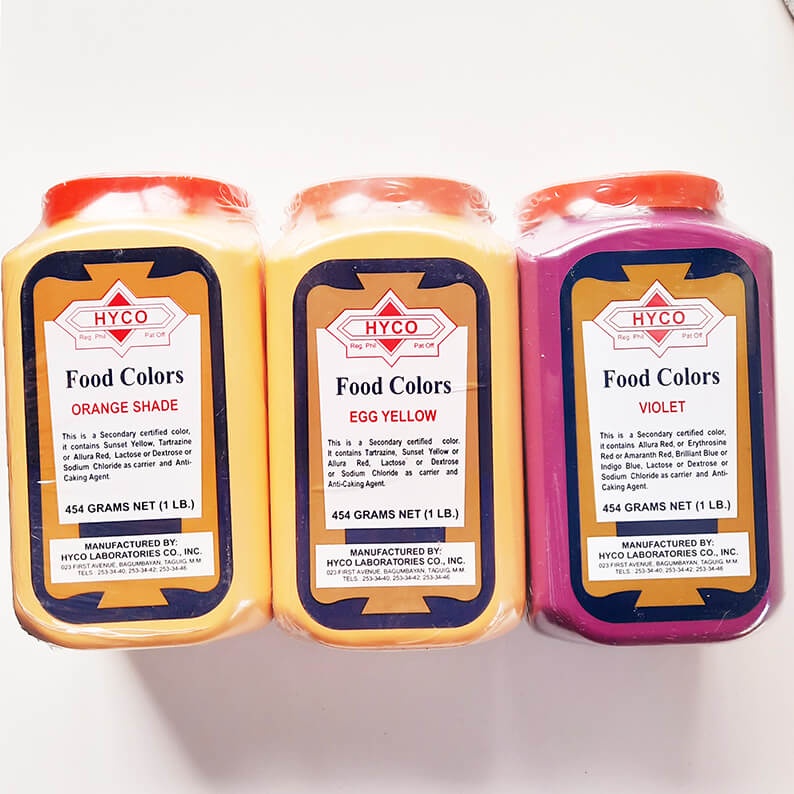 NanaysBest Hyco Food Color Egg Yellow | Orange Shade | Violet 454 grams ...