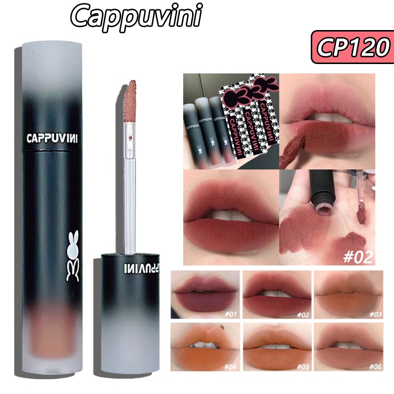 CAPPUVINI 哑光防水唇釉丝绒持久不掉色唇釉 3.2 G/件 | Shopee Philippines