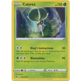 Calyrex Holo Rare Crown Zenith Pokemon TCG Trading Card Game | Shopee ...