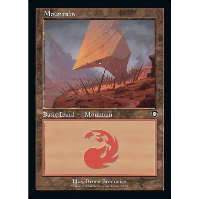 Magic the Gathering | Retro Frame Basic Lands (Dominaria Remastered) (Brother's War Commander ...