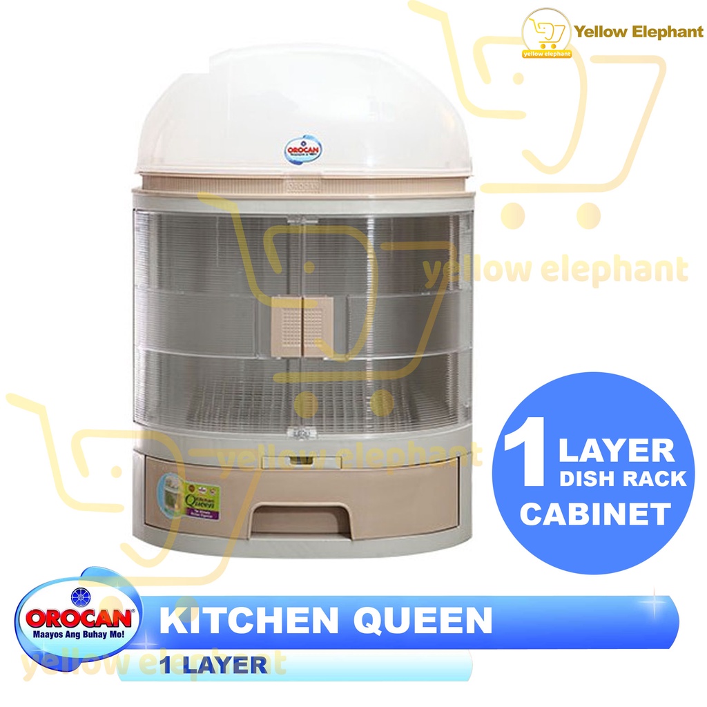 Orocan Kitchen Queen 1 Layer Dish Rack Cabinet | Shopee Philippines