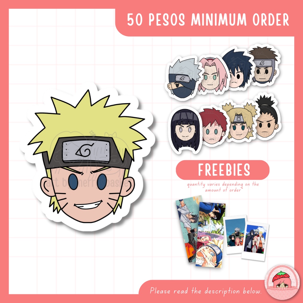 NARUTO ANIME - PEARL STICKERS | Shopee Philippines