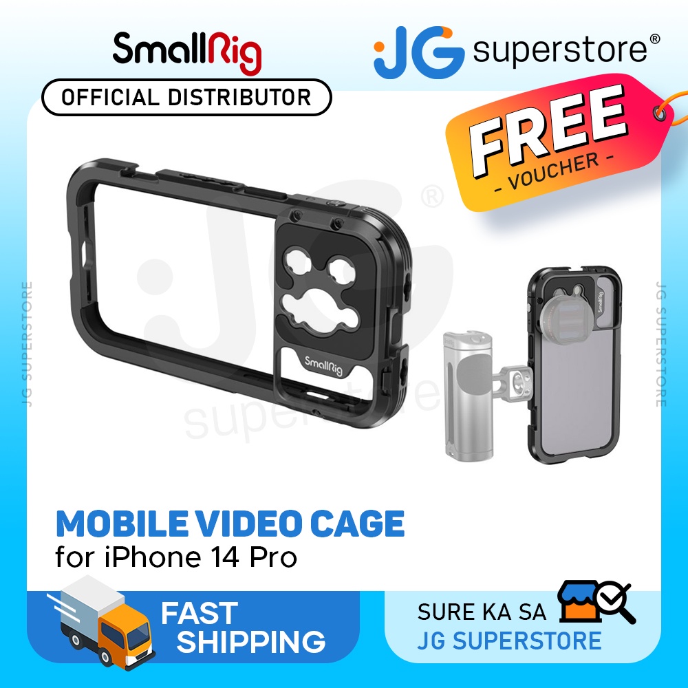 [CLEARANCE] SmallRig Mobile Phone Case Video Cage for iPhone 14 Pro w ...