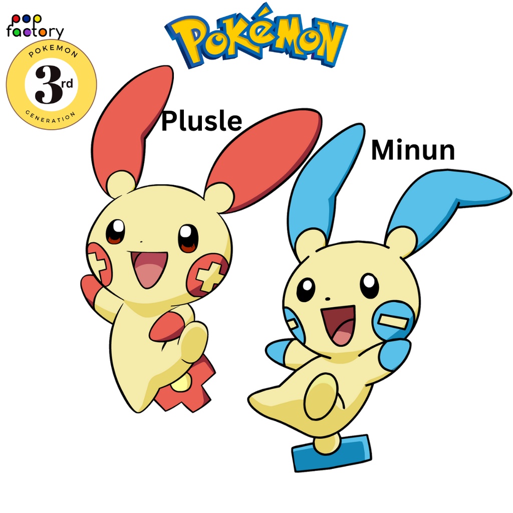 Minun & Plusle Pokemon Cards TCG (3rd Gen Pokemon) | Shopee Philippines