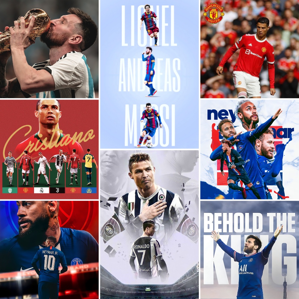 FIFA World Cup Football Soccer Star Players Poster A4 Size | Shopee ...