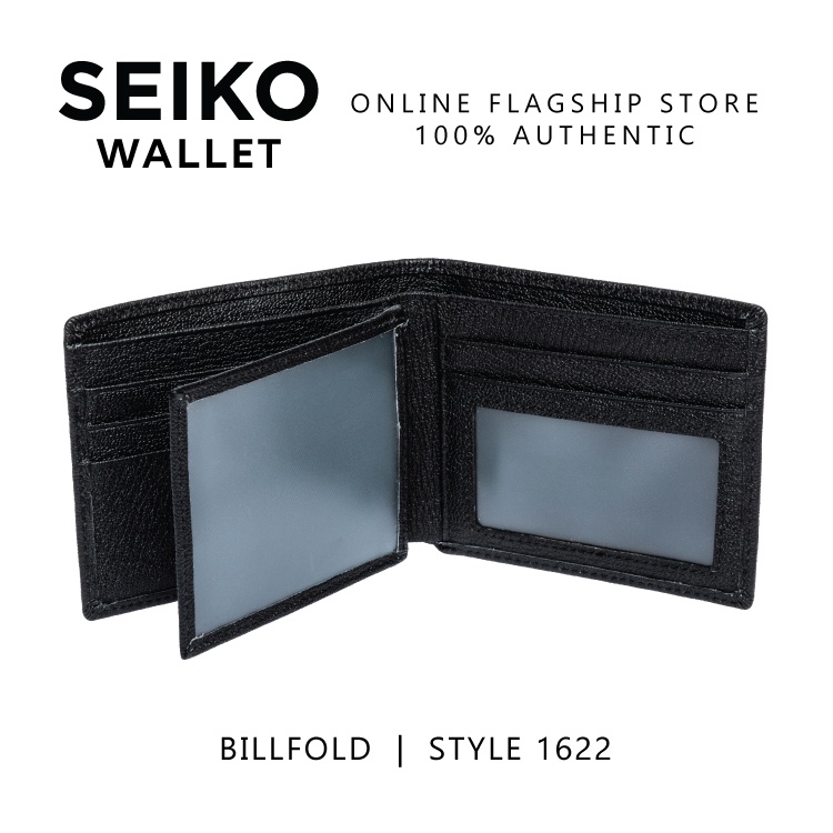 Seiko Wallet Genuine Leather Billfold (With Flap) 1622 | Shopee Philippines
