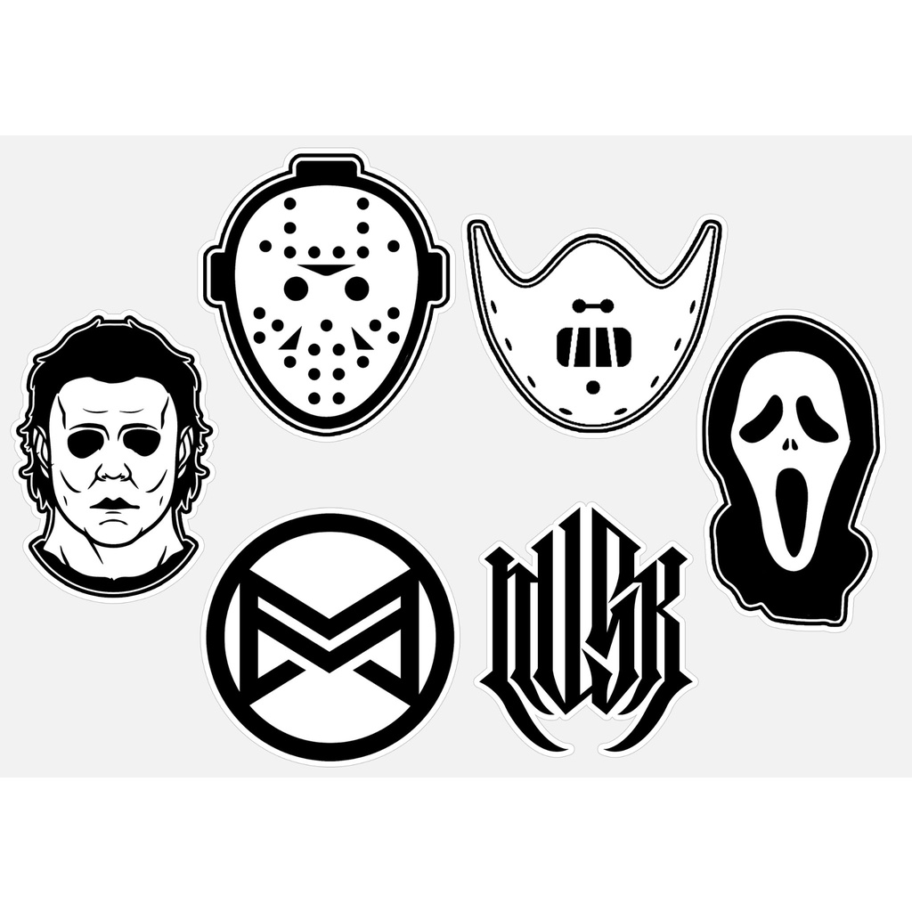 MUSK The Killers Horror Villains Stickers 6-Pack | Shopee Philippines