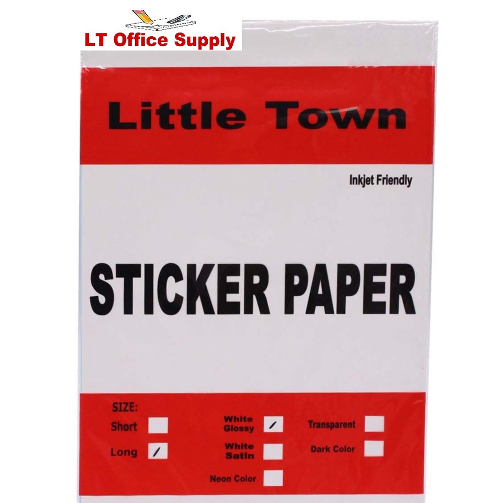 Sticker Paper Long / A4 Satin or Glossy | Shopee Philippines