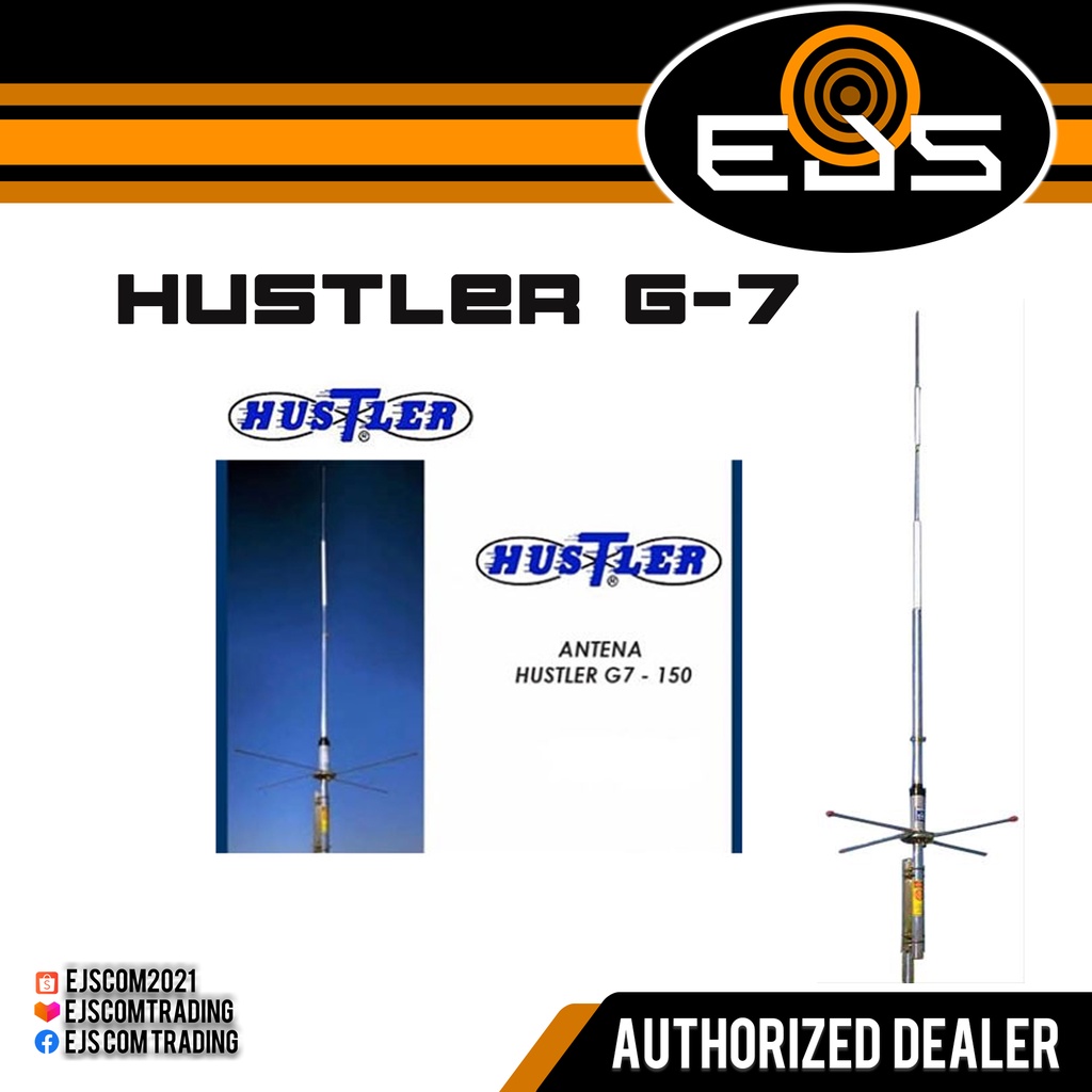 ORIGINAL HUSTLER GP G7 Omnidirectional antenna 144 MHz | Shopee Philippines