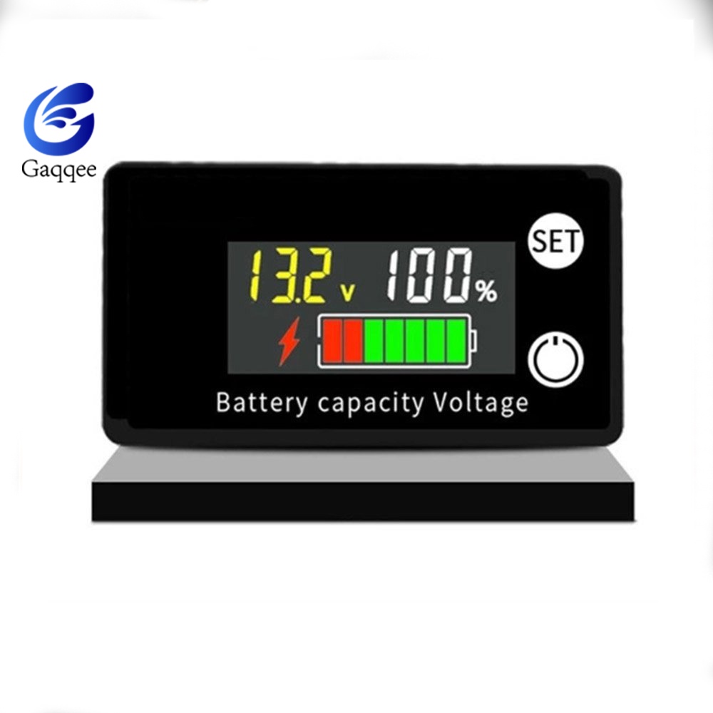 Gaqqee Voltmeter 6133A DC 8V-100V Digital LCD Voltage Meter Battery ...