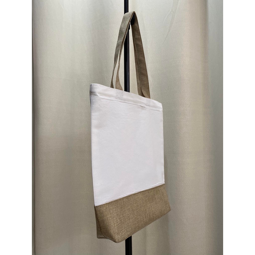 Plain Jute Burlap Abaca Bag Wallet Pouch Grocery Shopping Tote Bag ...