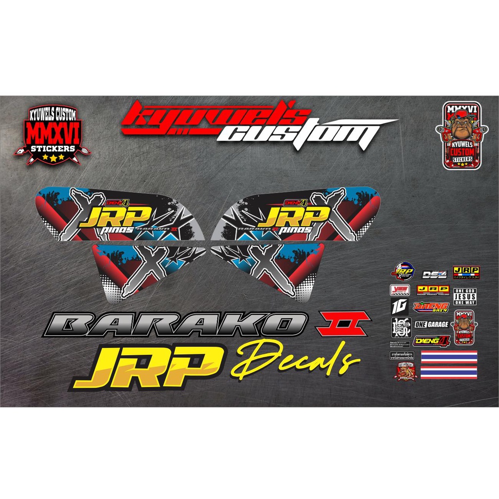 kawasaki barako jrp decals | Shopee Philippines