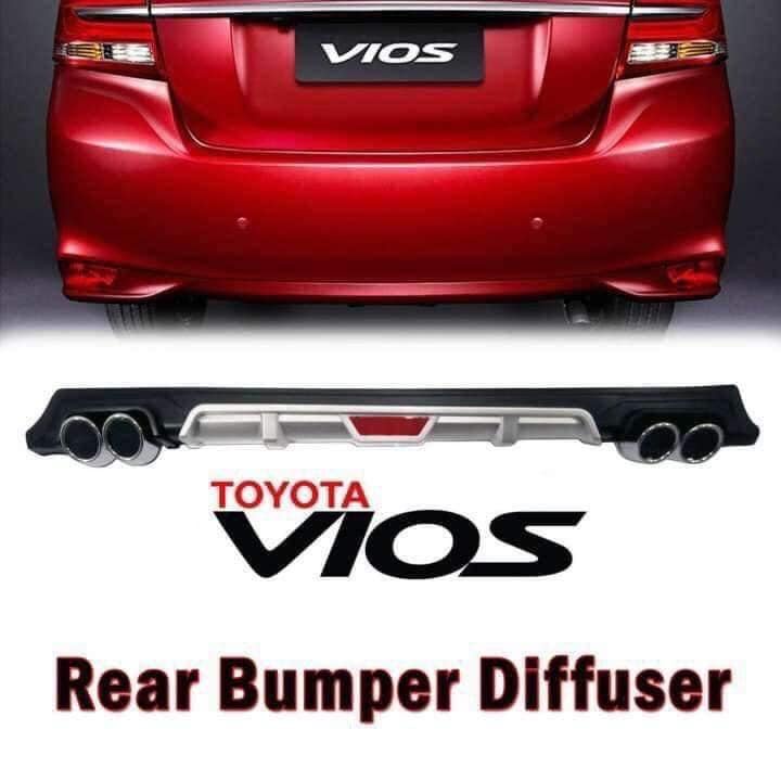 Toyota Vios 2013 to 2017 ( Gen-3 ) Rear Diffuser Bumper Body Kit ...