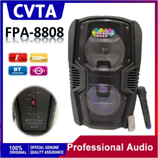 FT-Star 12" LED Party Speaker with Bluetooth,Micro SD,FM and Wireless ...