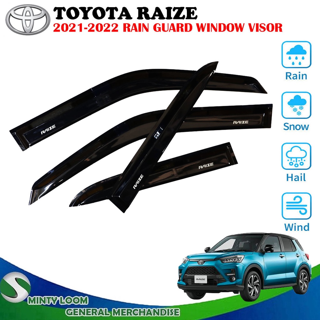 Toyota Raize (2021-2022) Rain Guard Window Visor | Shopee Philippines