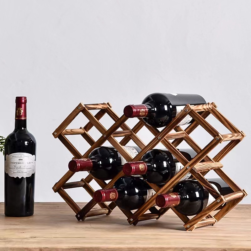 Red wine rack creative wine rack domestic wine bottle storage rack ...