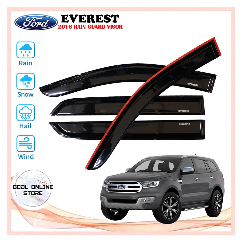 Ford everest (2016) Rain Guard Window visor | Shopee Philippines