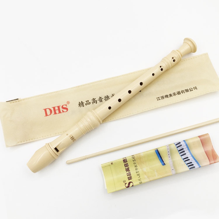 8 Hole Flute Recorder Fingering Soprano (Ivory-Look) With Fingering ...