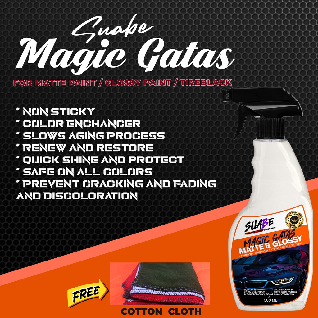 Premium Suabe Magic Gatas 500ml - Effective for Matte Paint, Glossy ...