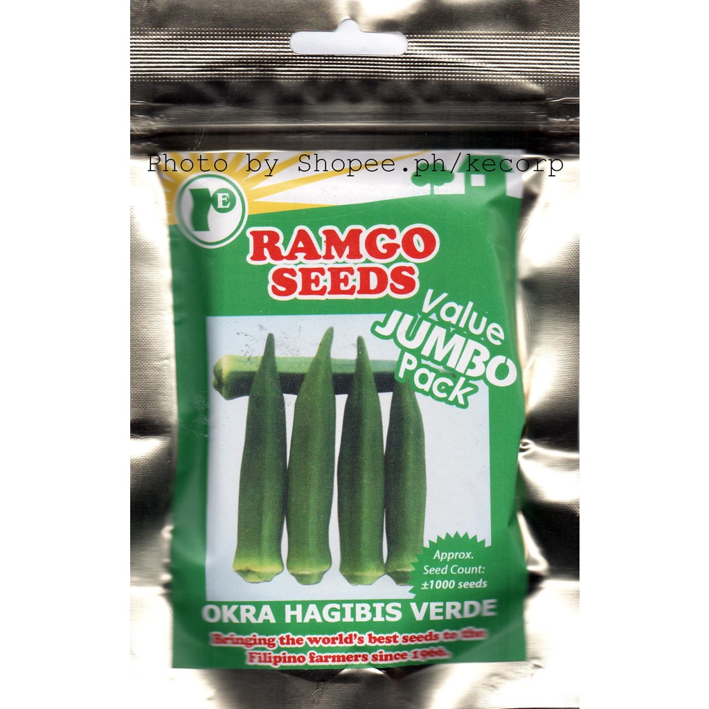 Ramgo JUMBO Pack Okra Seeds 1000 seeds KECORP_S1 | Shopee Philippines