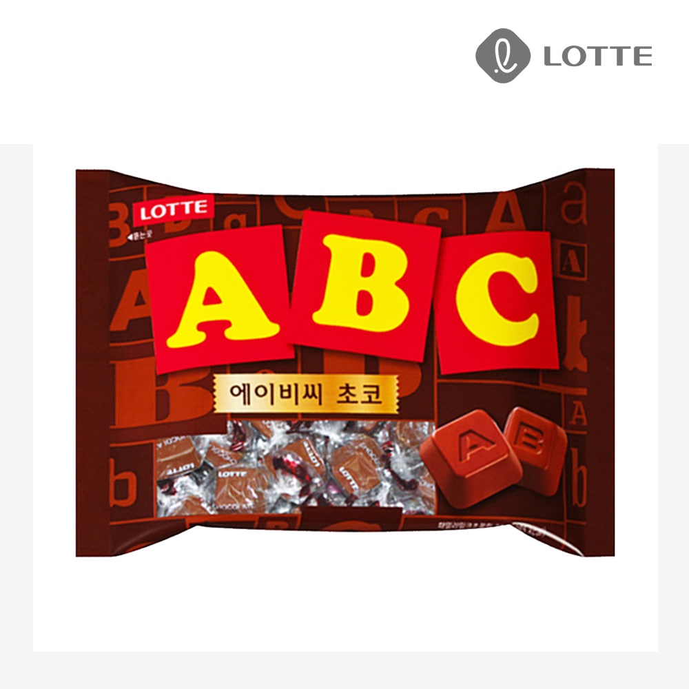 LOTTE ABC CHOCOLATE 72G ( CREAMY MILK CHOCOLATE WITH ALPHABET ON THEM ...