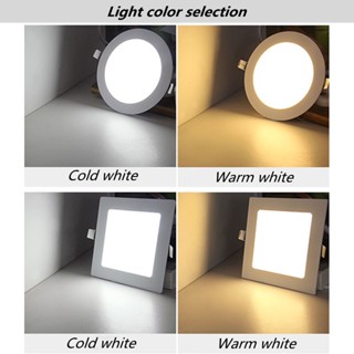 LED Panel Lights tricolor Ceiling Light Recessed Pin light Downlight ...