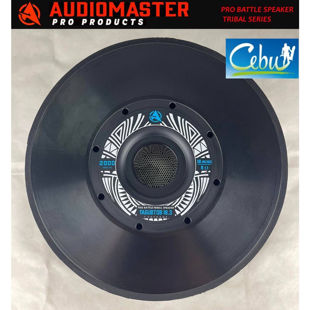 Audiomaster Pro Battle Speaker Tribal Series Tagubtob 18.3 / T18.3 2000watts RMS 18 inches ...