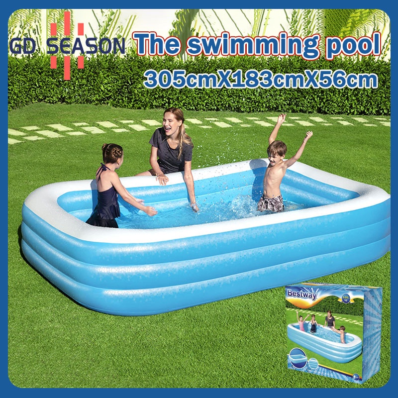 Bestway Swimming Pool Adult Kids Family Size Inflatable And Thickened ...