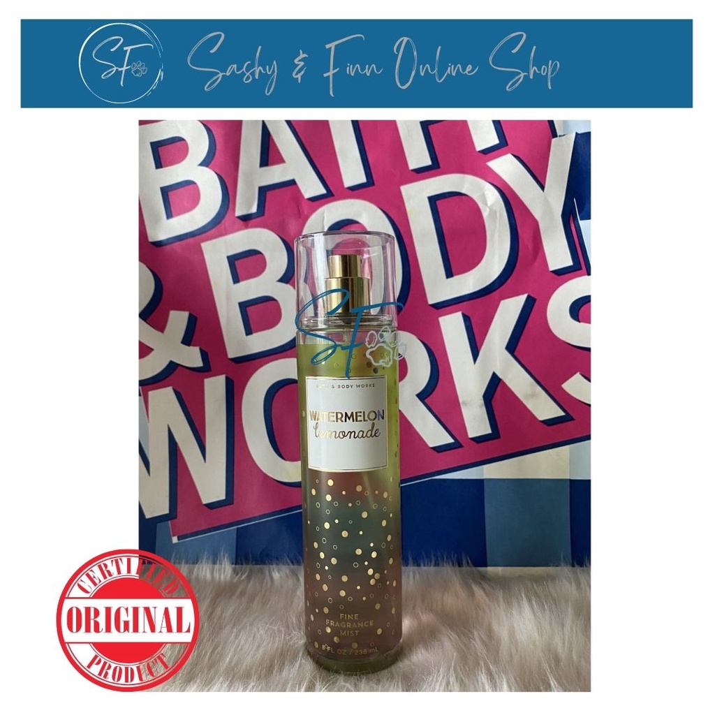 WATERMELON LEMONADE - Bath and Body Works Fragrance Mist | Shopee ...