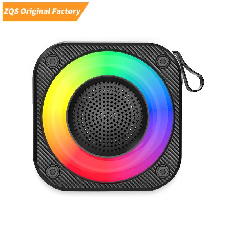 ZQS-1205 Outdoor Portable Handle RGB Led Light Music Bass Small Mini BT ...