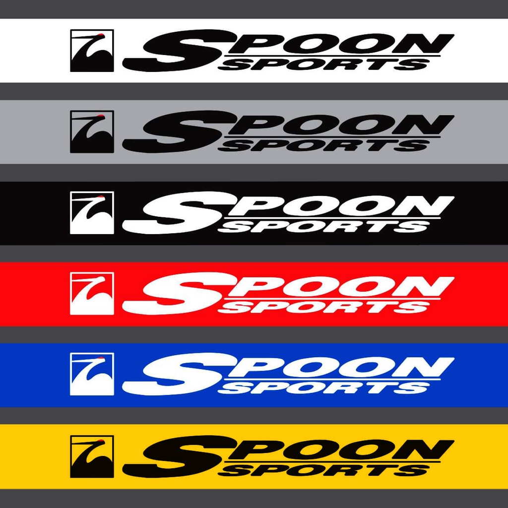 Spoon Sports Car Windshield Banner Sticker Decal | Shopee Philippines