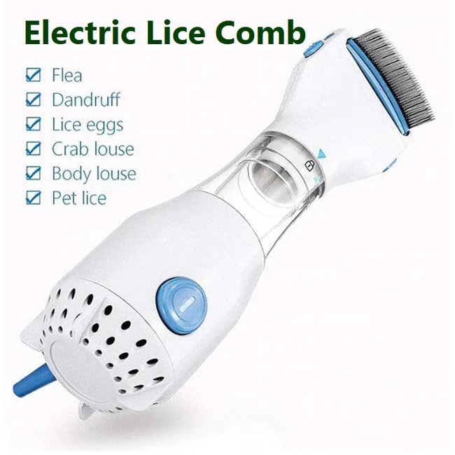 SC V-Comb Vacuum Eliminate Headlice & Ants Capture Filter by LED Light ...