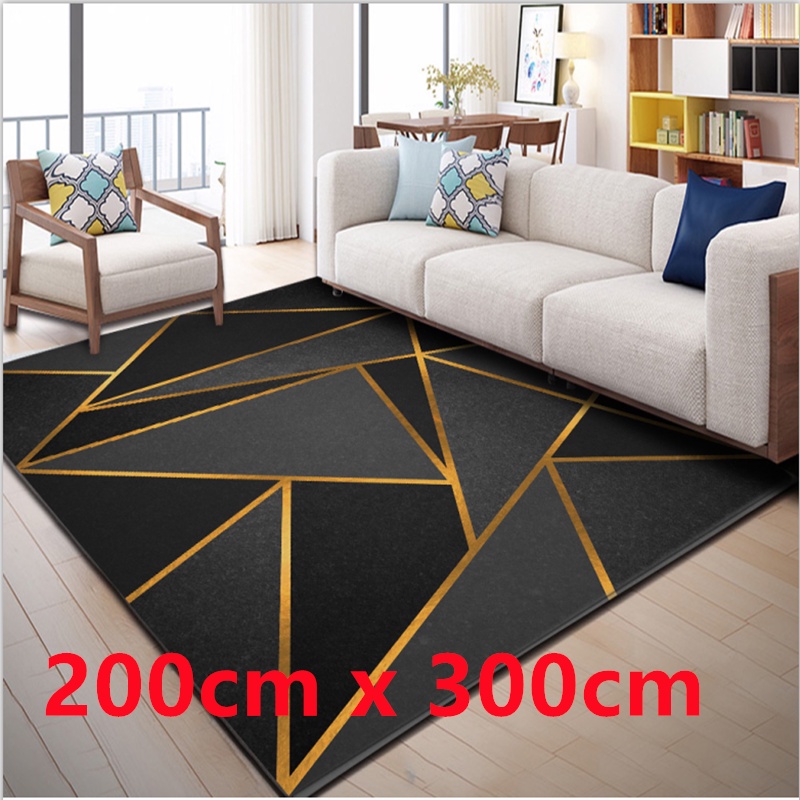 5XL (300*200 cm) Crystal Velvet Carpet 5D / Floor mats / Rugs | Shopee ...
