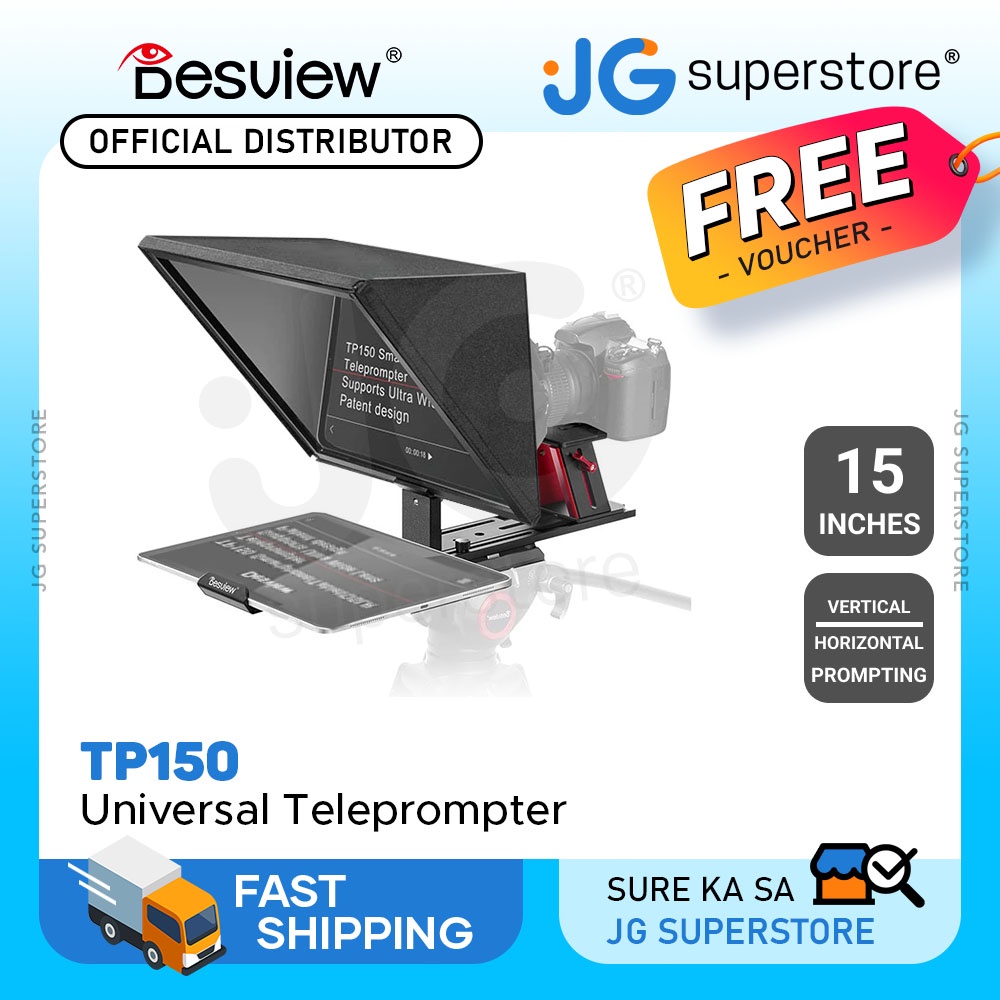 Desview / Bestview TP150 15" Universal Teleprompter w/Bluetooth Remote and App Support | Shopee ...