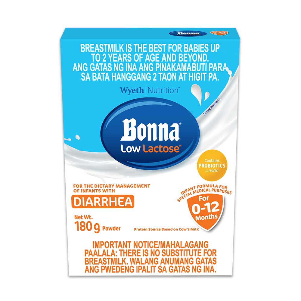 BONNA® Low Lactose 180g for 0-12 Months Old Infant Formula | Shopee ...