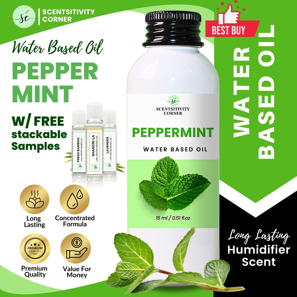 PEPPERMINT Water Based Essential Oil for humidifier | Home fragrance ...
