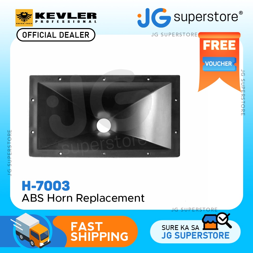 KEVLER H-7003 15" Wide ABS Horn with 2" Exit Throat for Rectangular ...