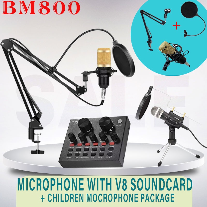 [Ship from Manila]Original Bm-800 Sound card Microphone Stand Complete ...