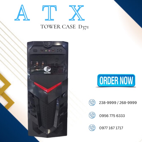 ATX Tower Casing D371 MATX Gaming Case Budget Gaming CPU Acrylic Case | Shopee Philippines
