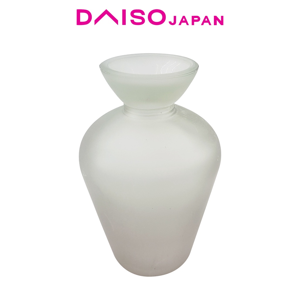 Daiso Gray Inverted Cone Glass Flower Vase | Shopee Philippines