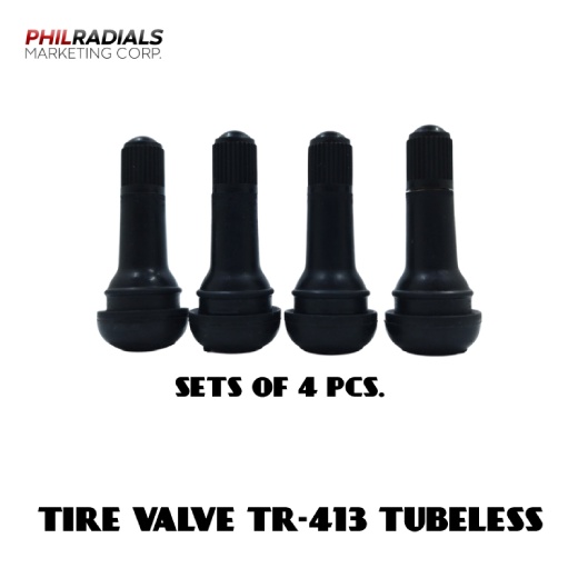 Tire Valve Sets of 4 pcs. Tubeless TR-413 Made in Germany | Shopee ...