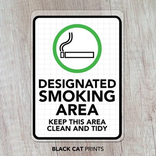 No Smoking Bawal Manigarilyo Sign | Smoking Area Sign | Laminated ...